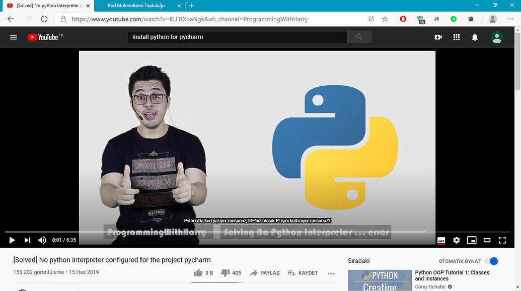 Pycharm kullanamama sorunu - Python - YazBel forumu