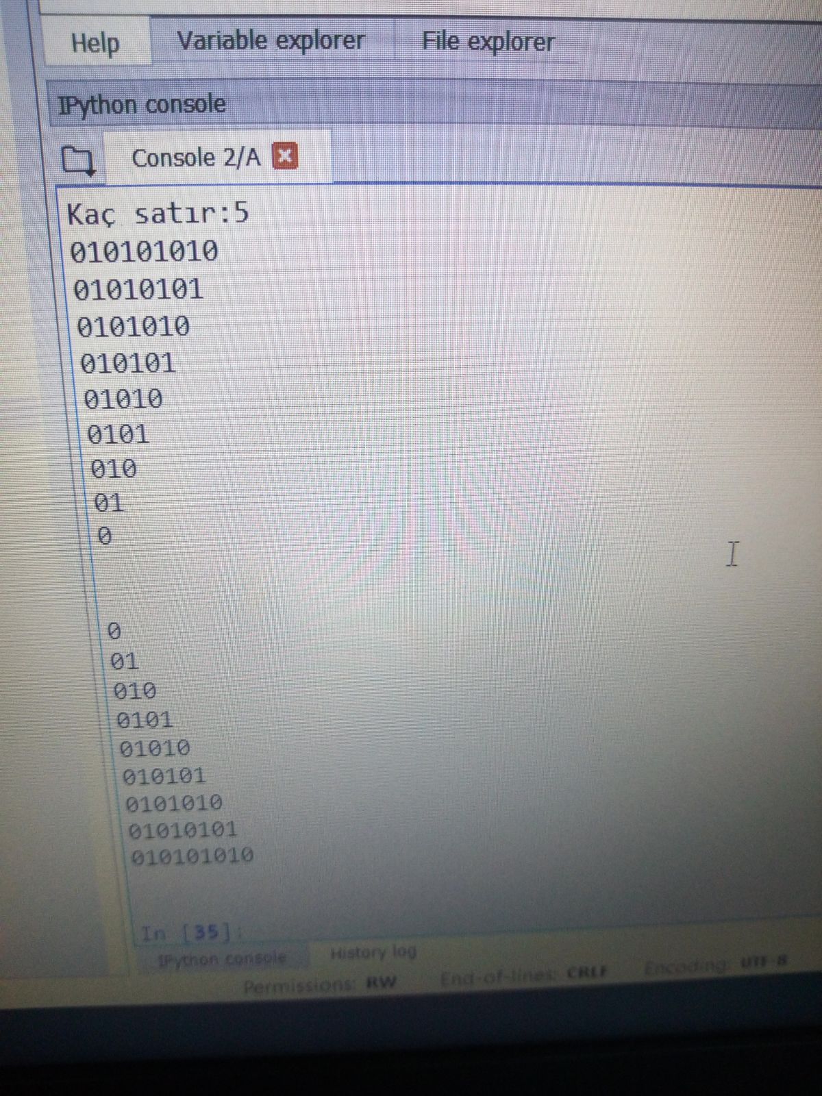 Pythonda for döngüsü problemi - Python - YazBel forumu